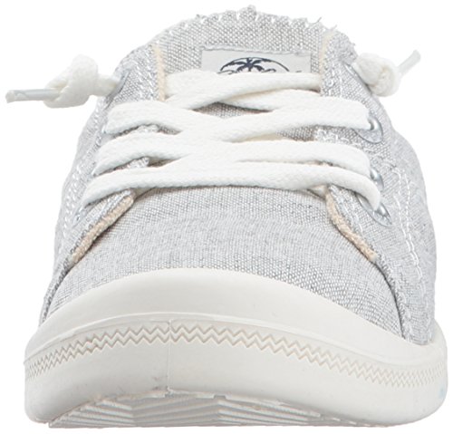 Roxy Women's Rory Slip On Sneaker Loafer Flat, Medium Grey, 8