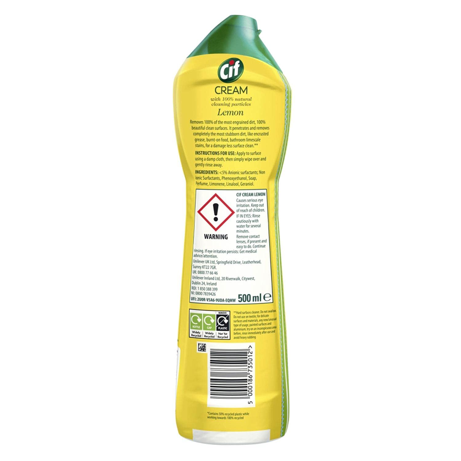 Cif Lemon Cream with Microparticles Spray, 500ml