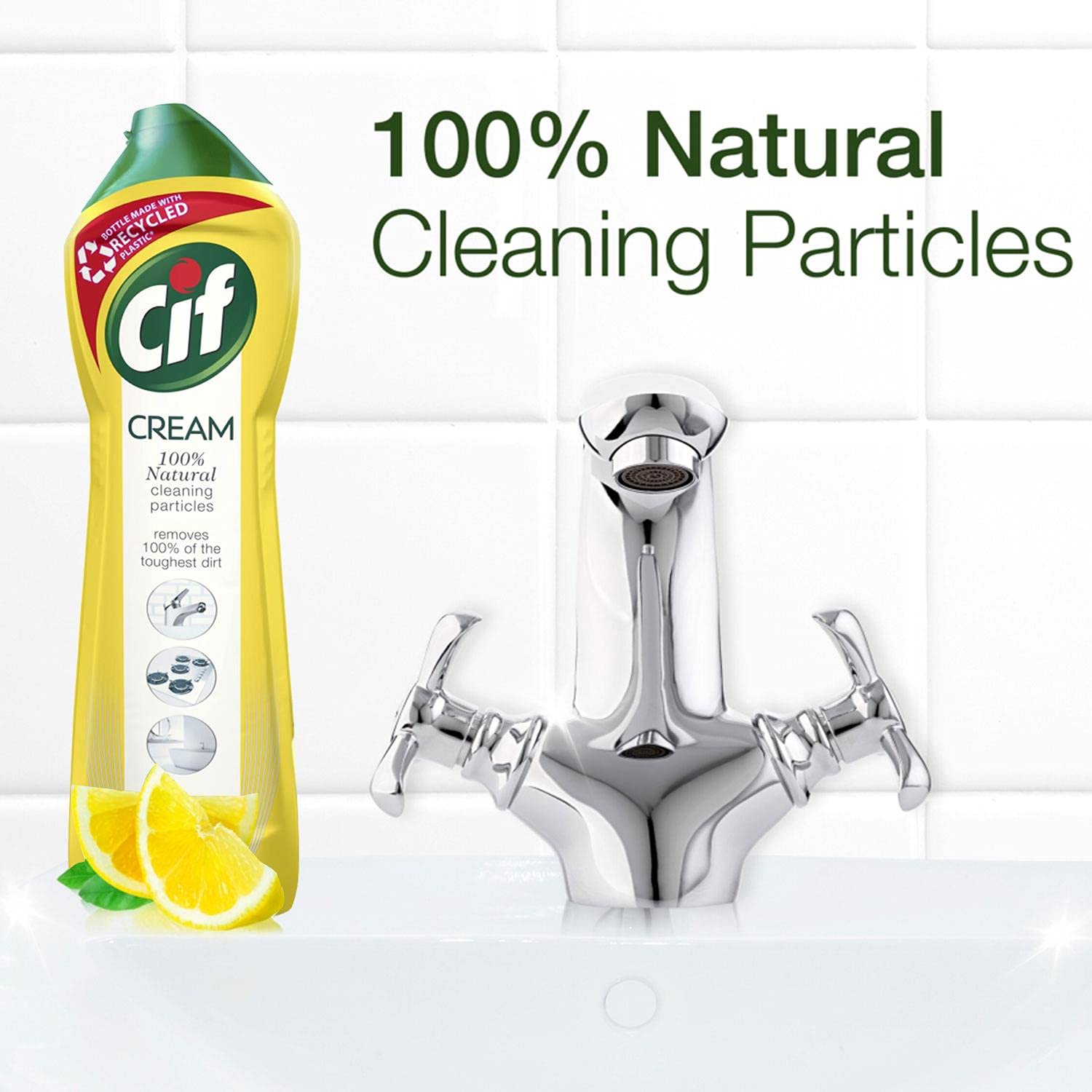 Cif Lemon Cream with Microparticles Spray, 500ml