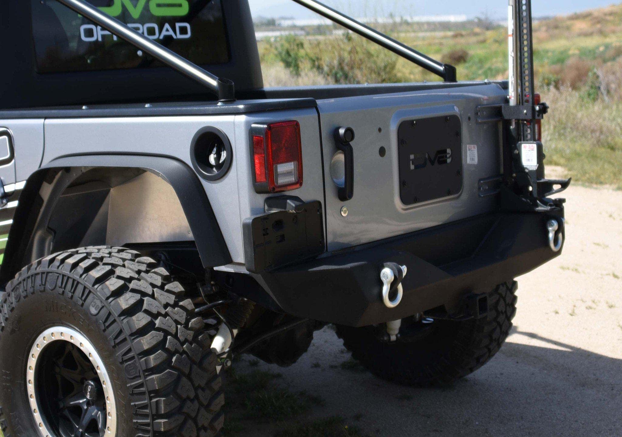 DV8 Offroad | Steel Series Rear Bumper | Designed for the Jeep Wrangler JK