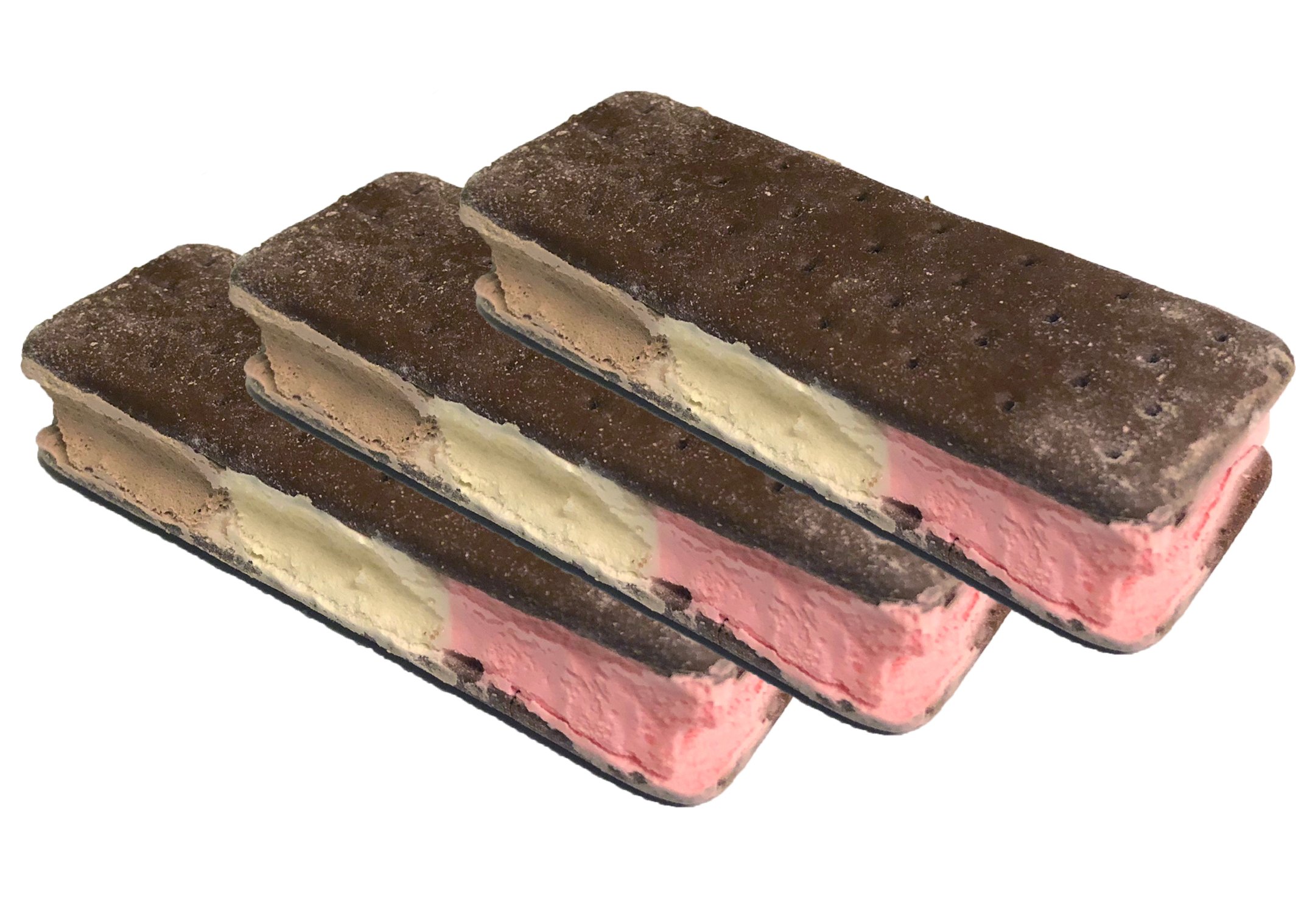 HM Freeze Dried Ice Cream Food - Neapolitan 4 Pack - Classic Vanilla, Chocolate and Strawberry Ice Cream