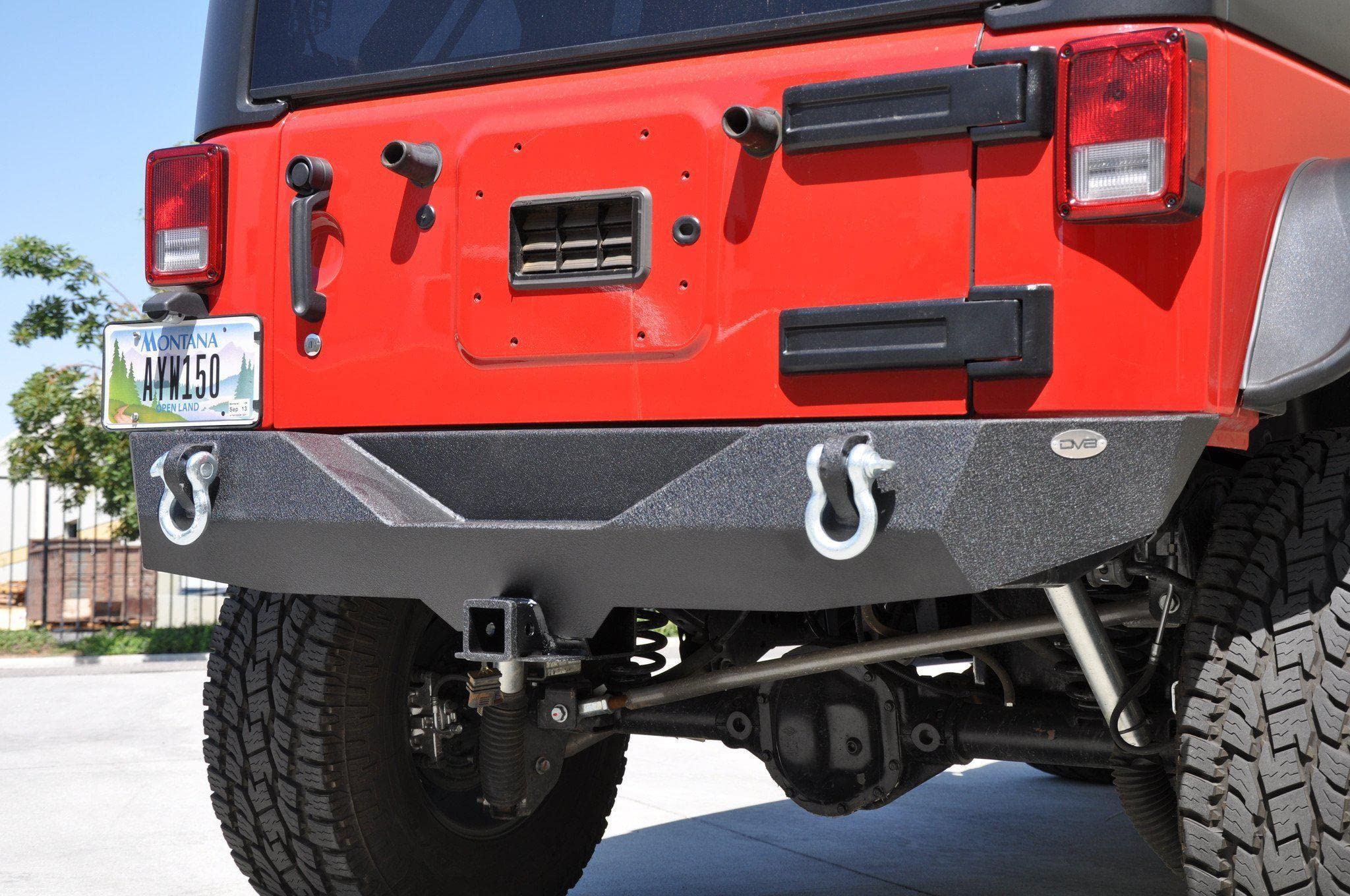 DV8 Offroad | Steel Series Rear Bumper | Designed for the Jeep Wrangler JK