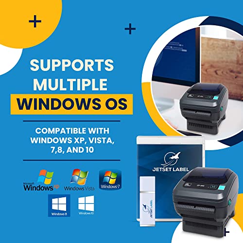 Zebra ZP450 (ZP 450) Label Thermal Bar Code Printer | USB, Serial, and Parallel Connectivity 203 DPI Resolution | Made for UPS WorldShip | Includes JetSet Label Software