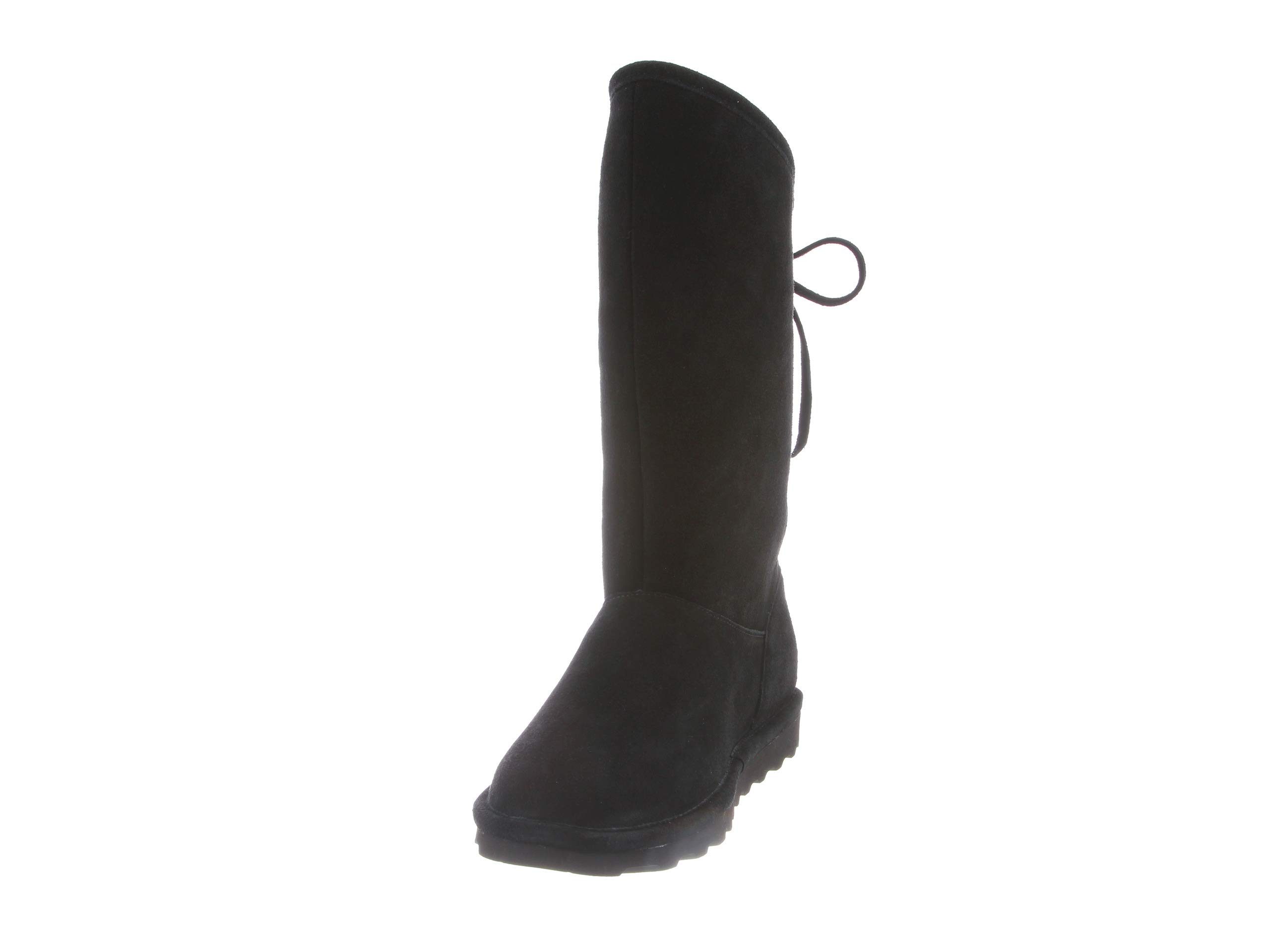 BEARPAW Women's Phylly Black Size 10 | Women's Boot Classic Suede | Women's Slip On Boot | Comfortable Winter Boot