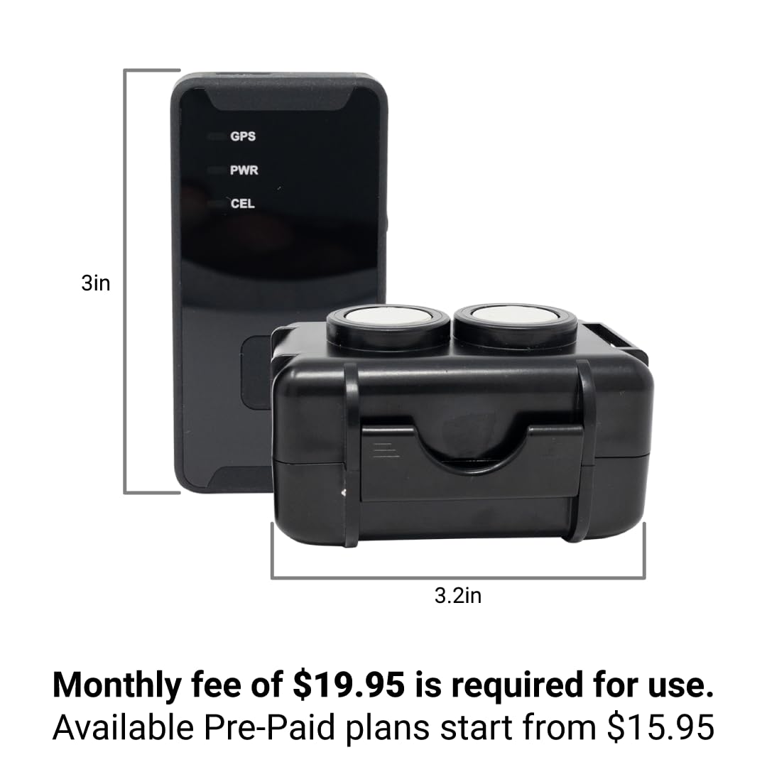 Optimus 2.0 GPS Tracker - Bundle with Twin Waterproof Magnet Case for Vehicles, Assets - 4G LTE - Real-Time GPS Tracking Device – Instant Alerts