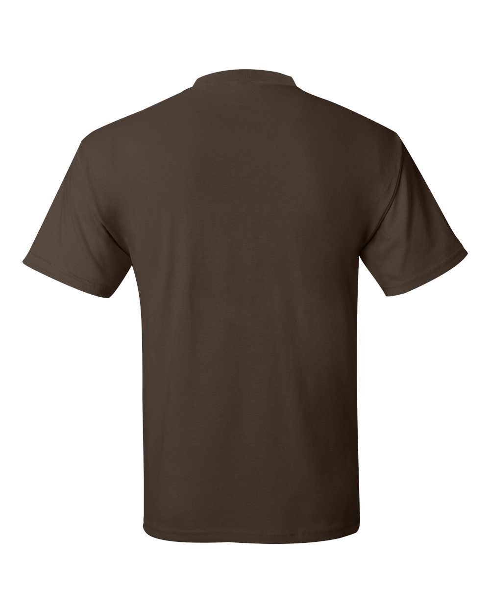 Hanes mens 5.2 oz. 50/50 ComfortBlend EcoSmart T-Shirt(5170)-Dark Chocolate-XL