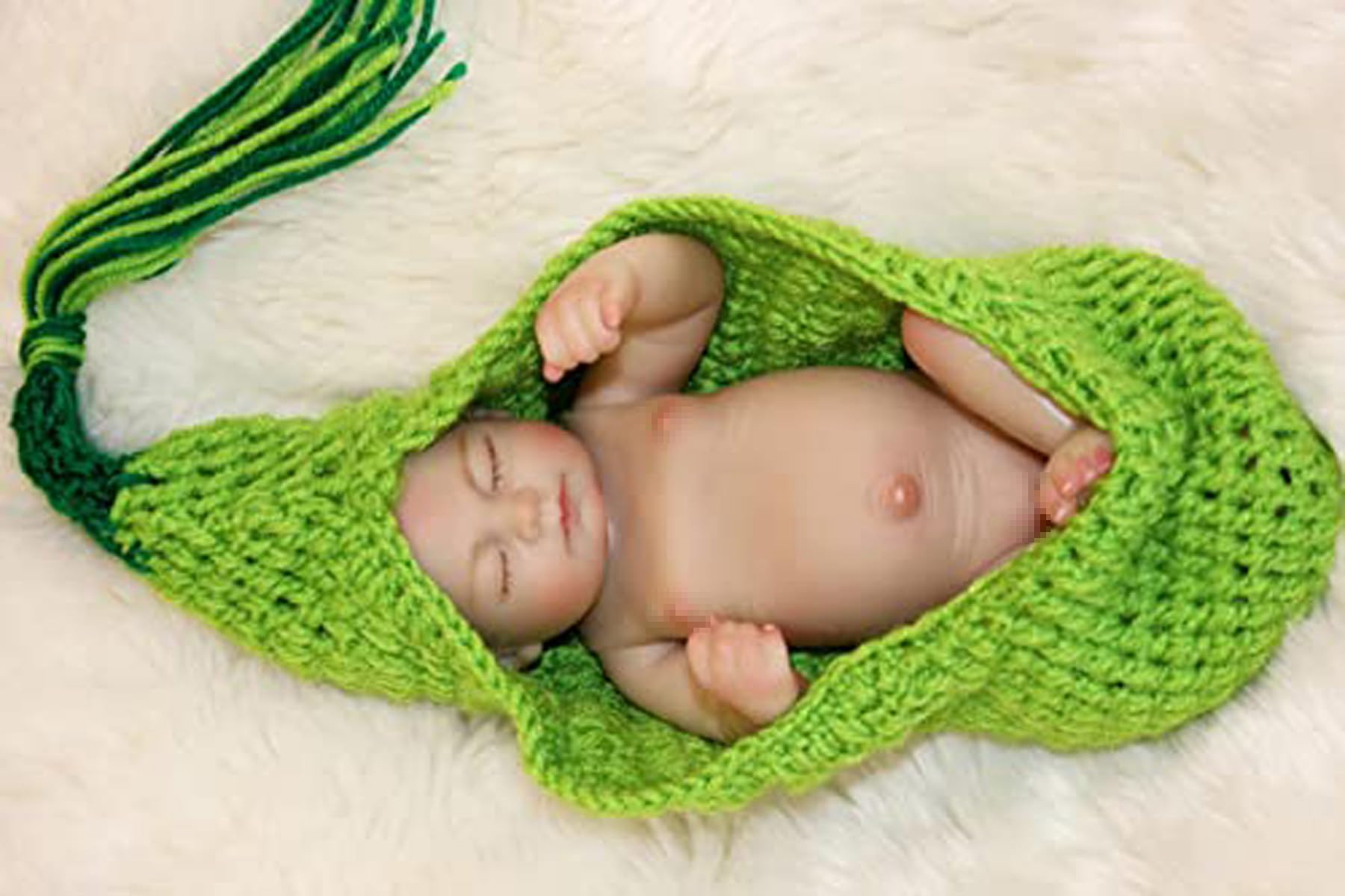 Wamdoll Miniature 10" Alive Beautiful Dreamer Newborn Baby Dolls Silicone Vinyl Full Body Washable for Girl