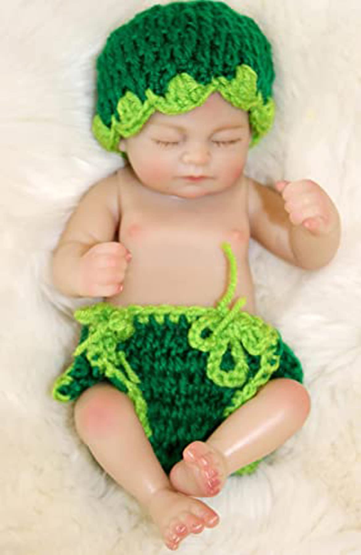 Wamdoll Miniature 10" Alive Beautiful Dreamer Newborn Baby Dolls Silicone Vinyl Full Body Washable for Girl