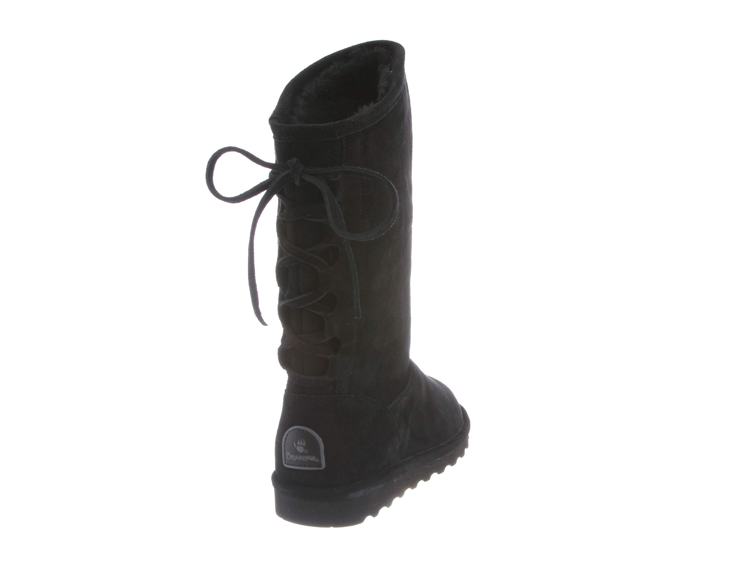 BEARPAW Women's Phylly Black Size 10 | Women's Boot Classic Suede | Women's Slip On Boot | Comfortable Winter Boot
