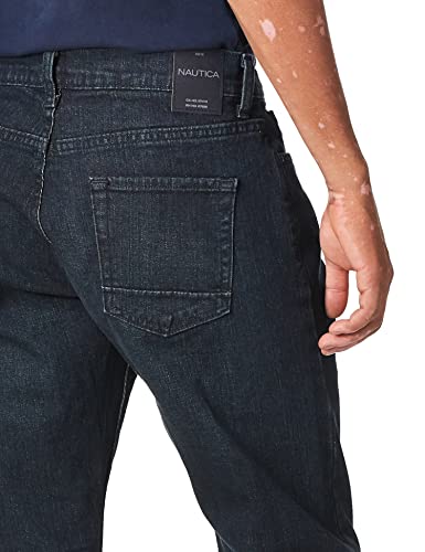Nautica mens 5 Pocket Relaxed Fit Stretch Jeans, Pure Adriatic Sea Wash, 38W x 30L US