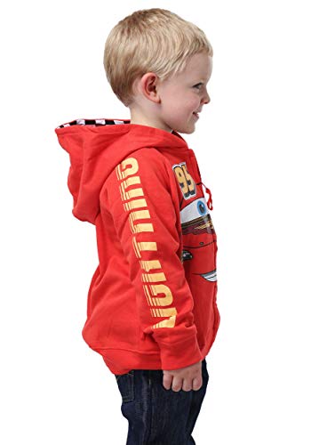 Disney boys Cars '95 Hoodie Hooded Sweatshirt, Red, 5 6 US