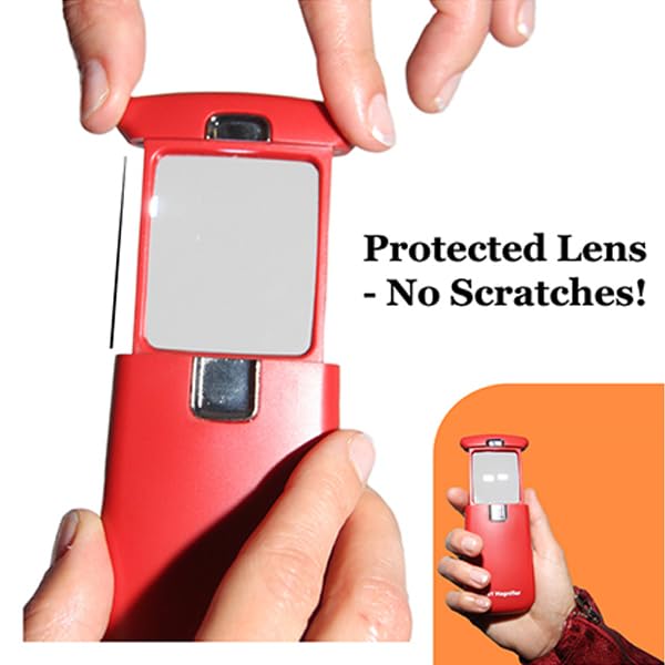 EasY Magnifier Small Pocket Magnifying Glass 3X with LED Light for Reading; Lighted Hand Held Coin Loupe; Mini Magnify Lens; Gifts for Seniors