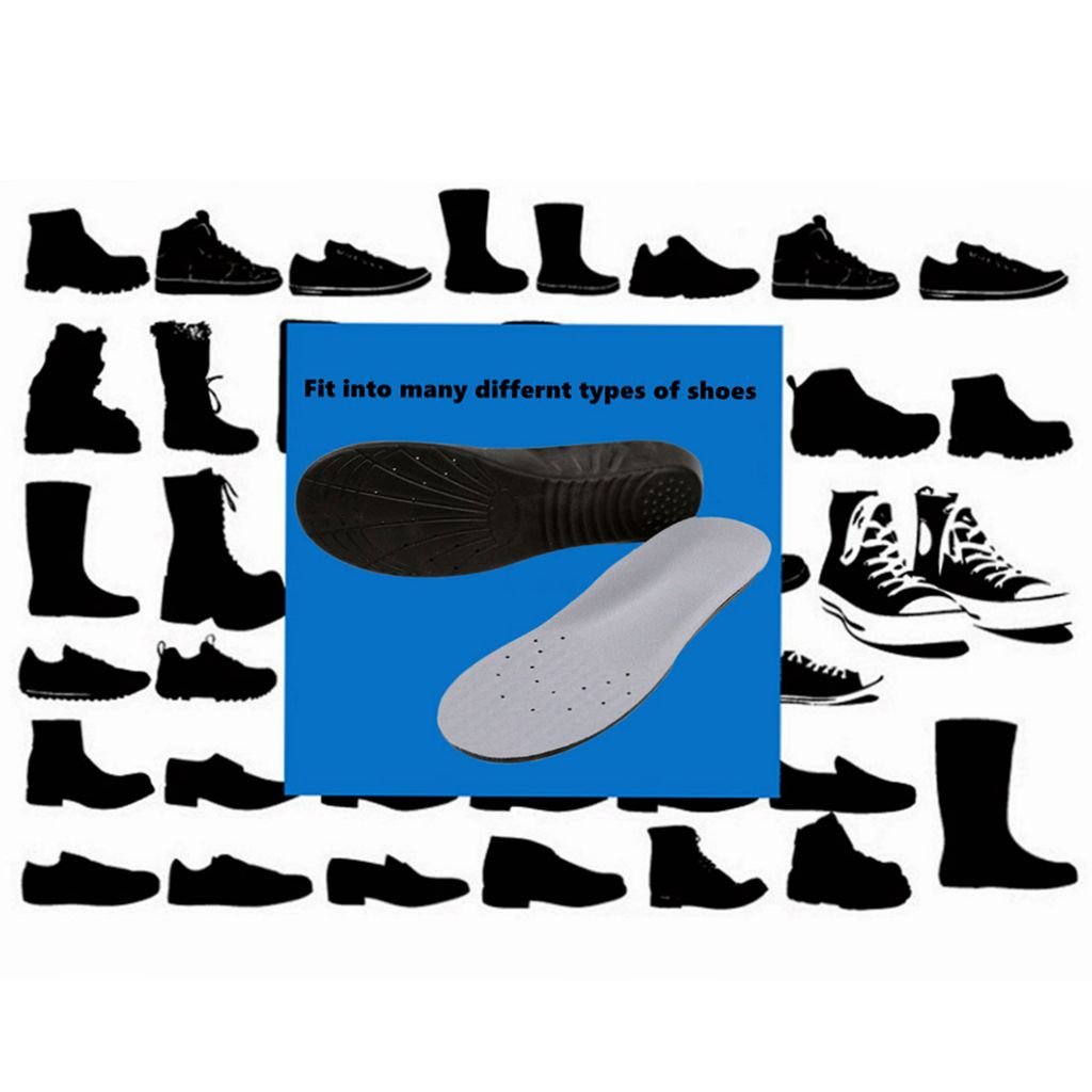 Shoe Insoles, Memory Foam Insoles, Providing Excellent Shock Absorption and Cushioning for Feet Relief, Comfortable Insoles for Men and Women for Everyday Use, M [US M: 6-9/W: 7-11] Black