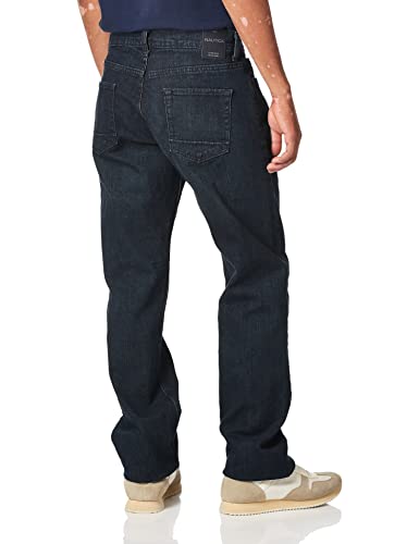 Nautica mens 5 Pocket Relaxed Fit Stretch Jeans, Pure Adriatic Sea Wash, 38W x 30L US