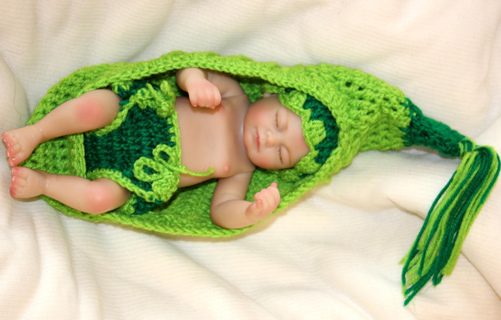 Wamdoll Miniature 10" Alive Beautiful Dreamer Newborn Baby Dolls Silicone Vinyl Full Body Washable for Girl