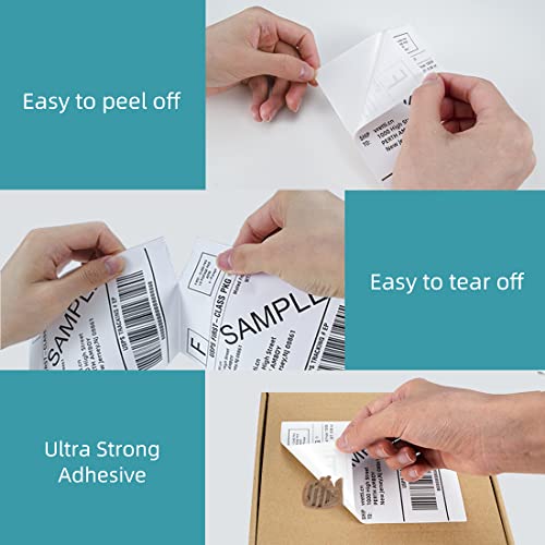 vretti Thermal Label Printer with 1 fanfold (250pcs) 4x6 Shipping Label for Shipping Packages Small Business