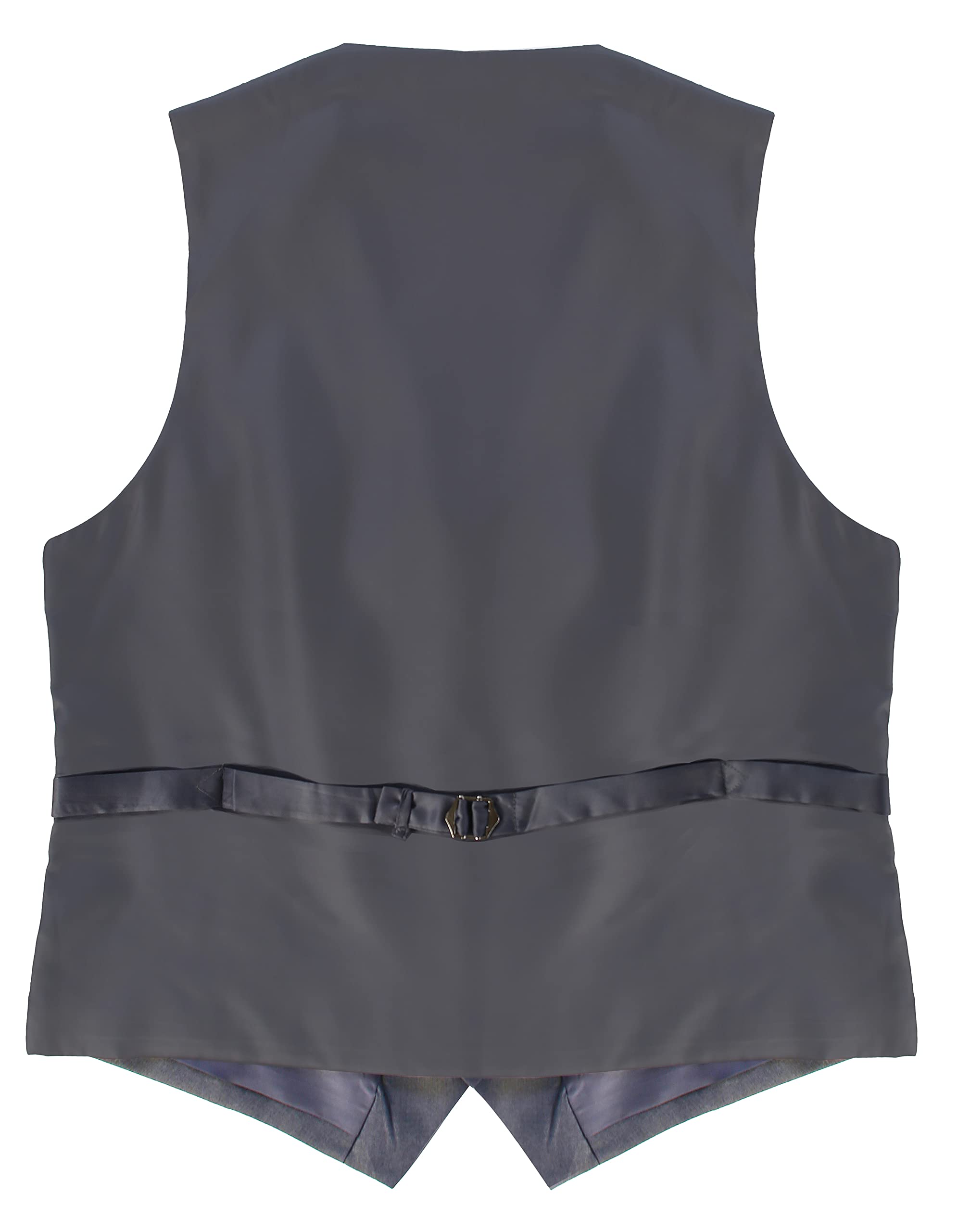 Gioberti Men's Formal Suit Vest Fit for Business or Casual Dress, Gray, X-Small