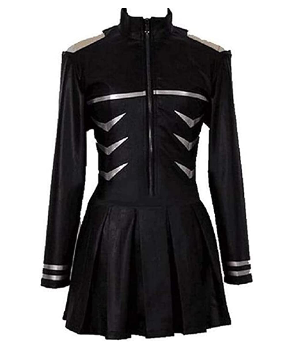 Nsoking Unisex Costume Kaneki Ken Cosplay Pleated Leather Dress (L, Black)