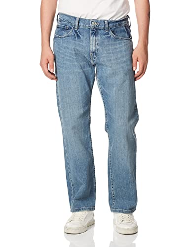 Nautica Men's Relaxed Fit Denim Jeans, Light Tidewater Wash, 36W x 34L