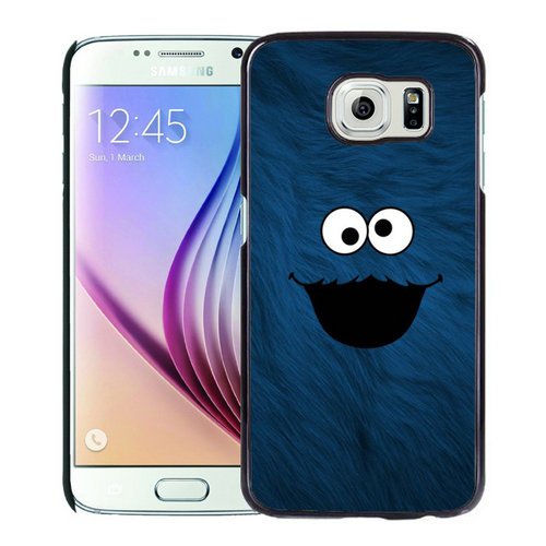 Cookie Monster Black Screen Cover Case Fit for Samsung Galaxy S6,Popular Cover