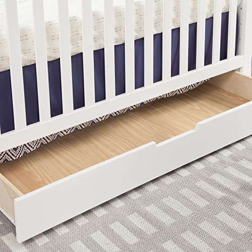 Carter's by DaVinci Colby 4-in-1 Convertible Crib with Trundle Drawer in White, Greenguard Gold Certified, Undercrib Storage