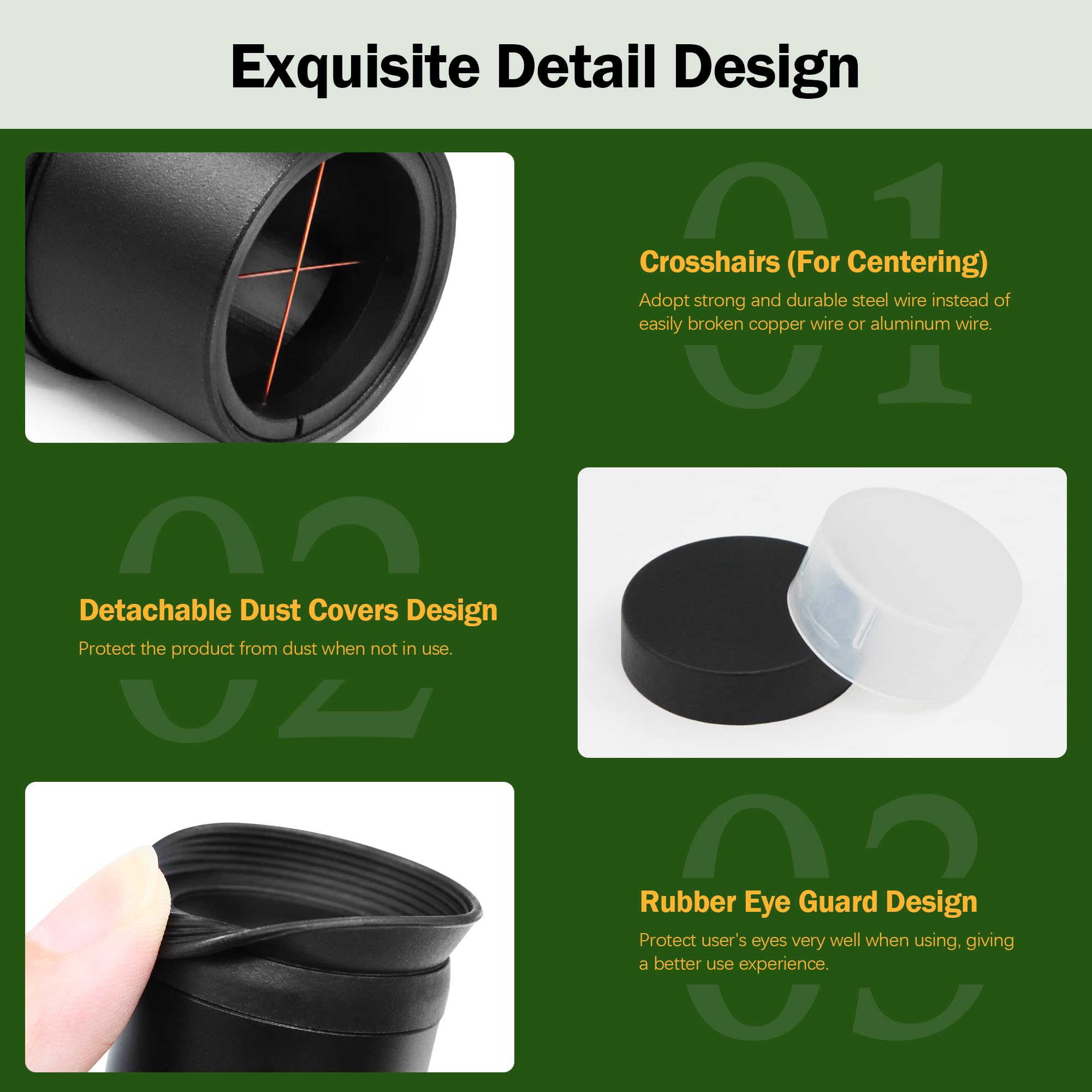 Astromania 1.25Inch Metal Collimating Cheshire Eyepiece Without Laser for Newtonian Reflector Telescope - Short Version