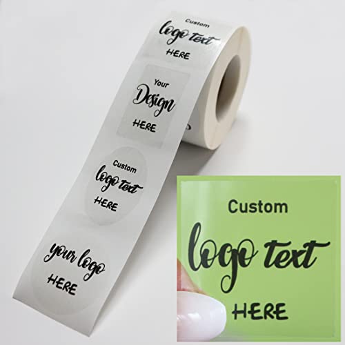 Custom Your Own Transparent Waterproof Sticker Personalized Decals Text Name Image Photo Clear Labels Stickers 100 Or 200 Pack