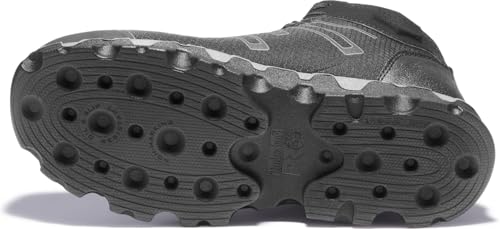 Timberland PRO Men's Powertrain Sport Mid Alloy Safety Toe Industrial Ahletic Work Shoe Athletic, Black/Grey, 12