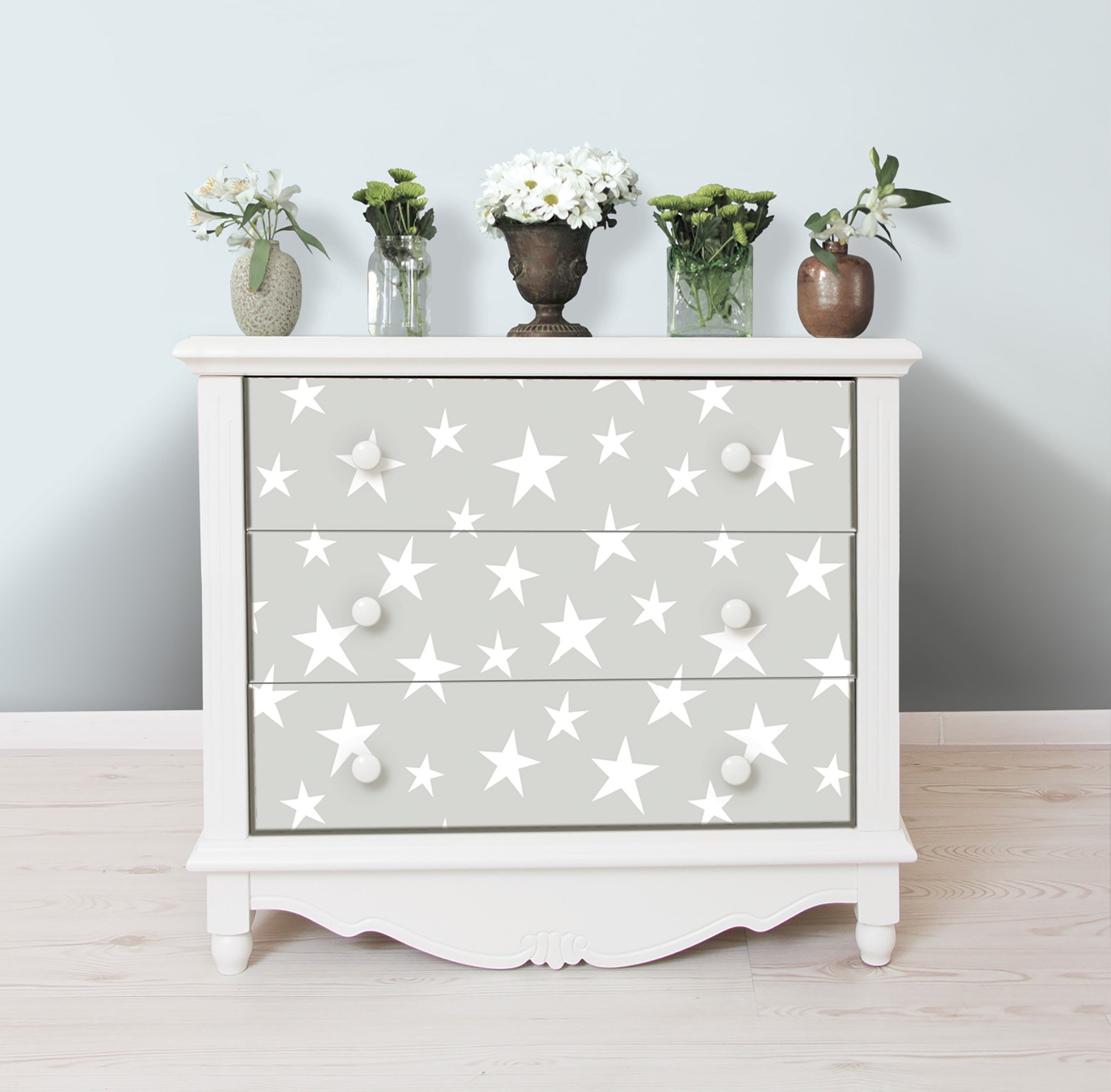NuWallpaper NU1932 Stardust Peel & Stick Wallpaper, Grey