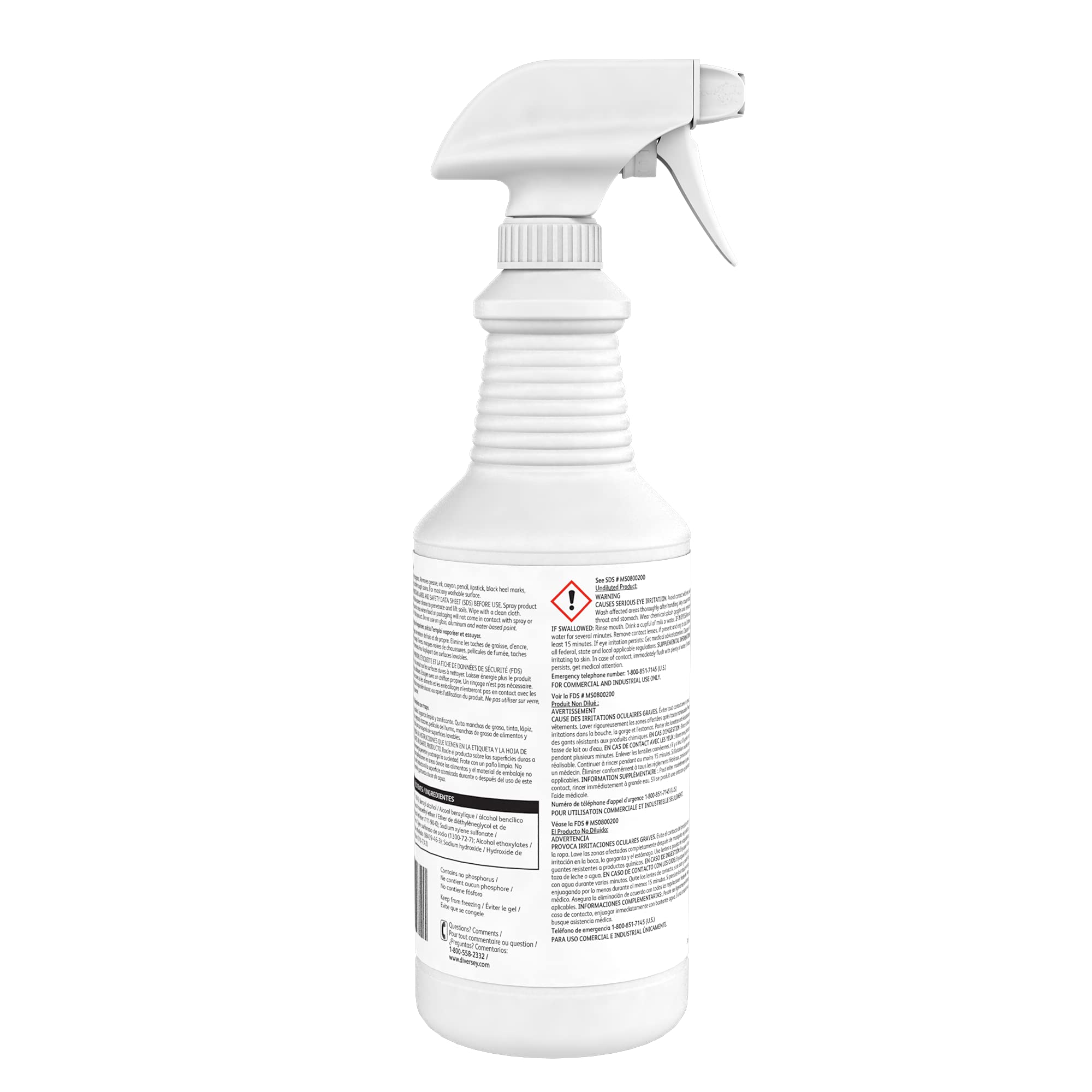 Diversey 95891164 Speedball 2000 Heavy-Duty Cleaner, Citrus, Liquid, 1qt. Spray Bottle (Case of 12)