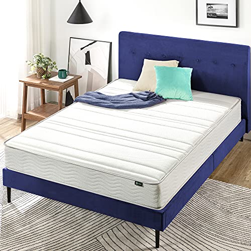 ZINUS 8 Inch Foam and Spring Mattress, Queen, CertiPUR-US Certified Foams, Mattress in A Box, White