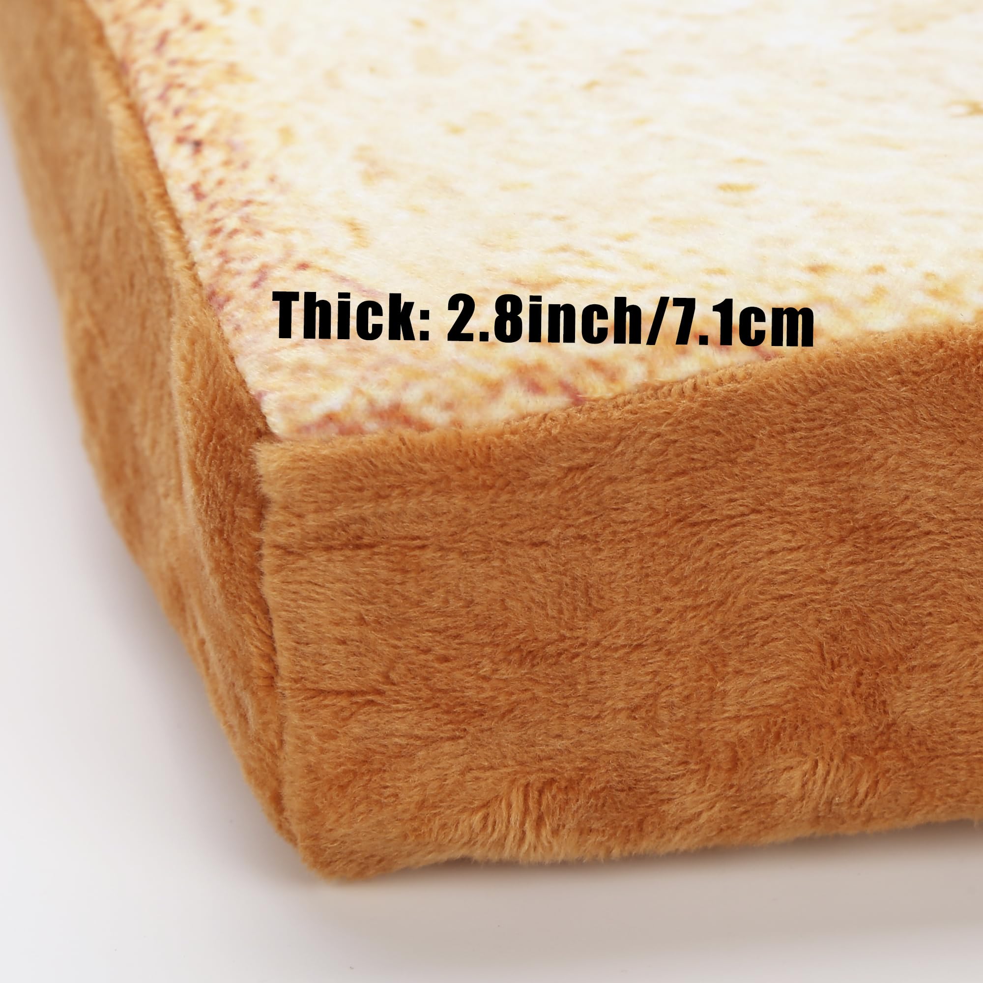 Gefryco Cat Beds for Indoor Cats, Pet Mats Cushion for Cat and Small Dogs Creative Toast Bread Slice Mattress (Sponge Core)
