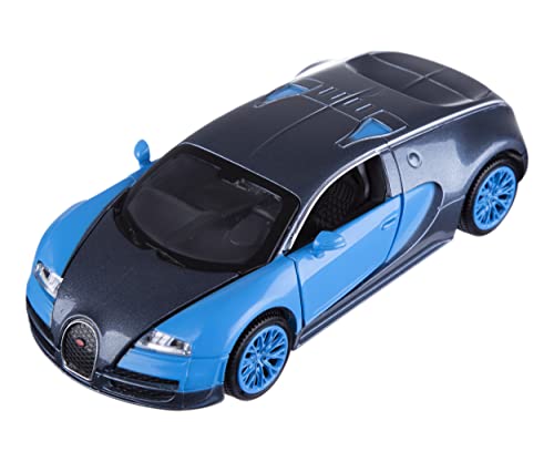 ZHMY 1:32 Bugatti Veyron Alloy Diecast car Model Collection Light&Sound Blue