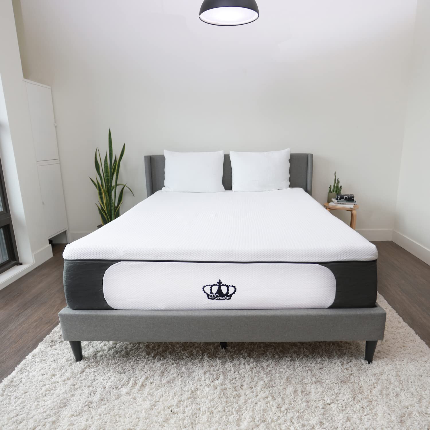 DynastyMattress Queen Mattress 14.5” Inch CoolBreeze Plush Medium-Soft Gel Memory Foam Mattress Bed, Queen Size 60x80 (USA Made)