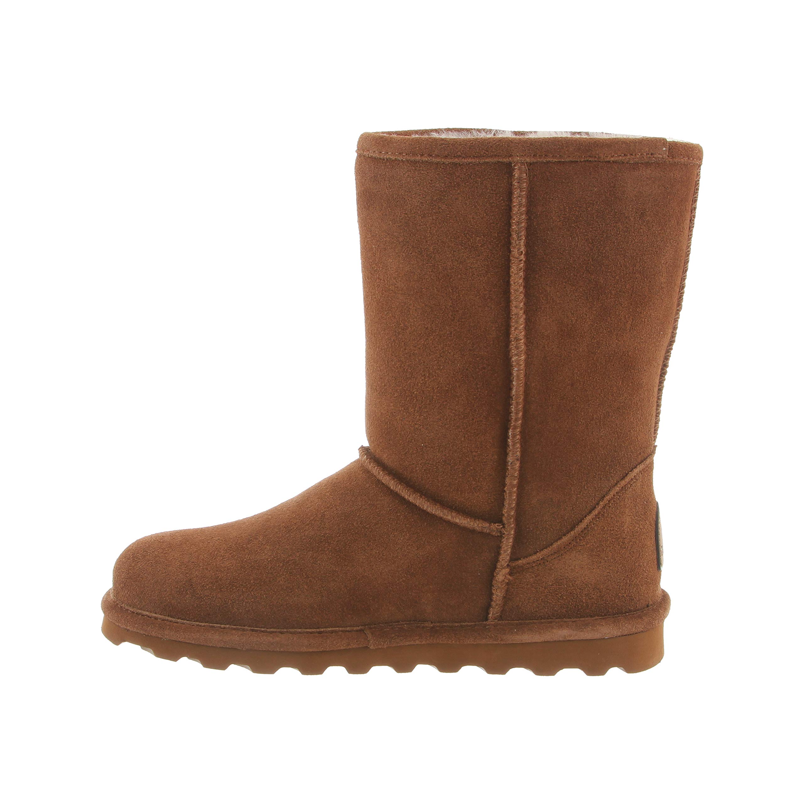 BEARPAW Women's Elle Short Hickory Size 10 | Women's Boot Classic Suede | Women's Slip On Boot | Comfortable Winter Boot