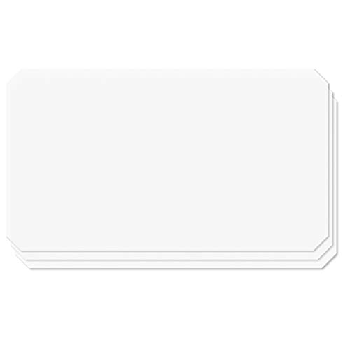 HSS Wire Shelf Liners for 13.4" x 23.2" Wire Shelf, Opaque Plastic, 3-Pack