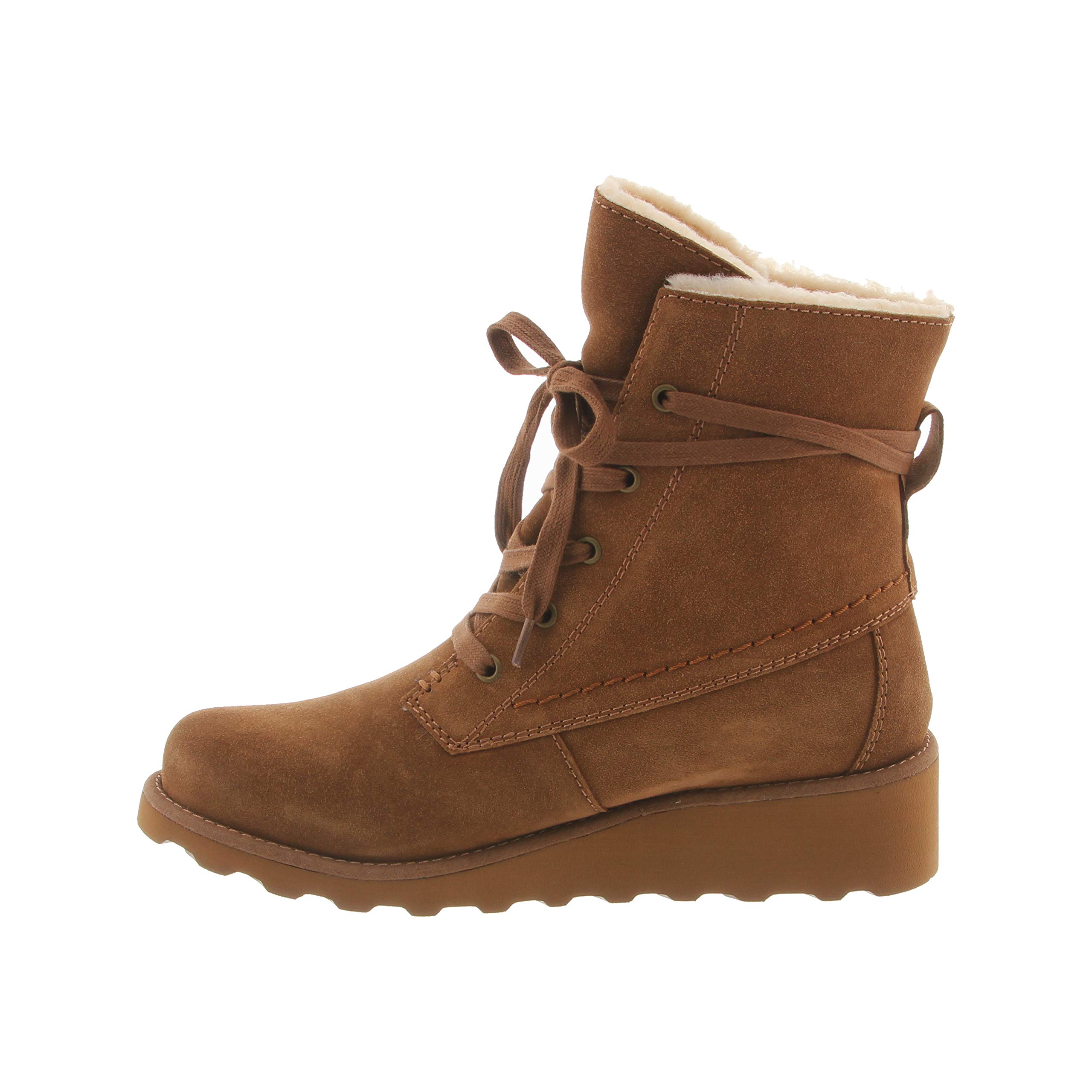 BEARPAW Women's Krista Hickory Size 10 | Women's Boot Classic Suede | Women's Slip On Boot | Comfortable Winter Boot