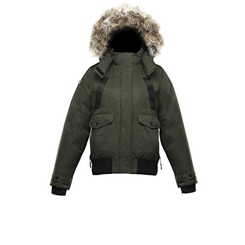 Triple F.A.T. Goose Norden Womens Winter Coat - Winter Coats For Women - Puffer Jacket Womens - Women Winter Jackets (Large, Olive)