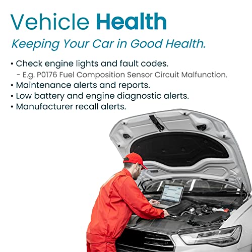 Vyncs - GPS Tracker for Vehicles, [No Monthly Fee], 4G LTE, Vehicle Location, Trip History, Driving Alerts, GeoFence, Fuel Economy, OBD Fault Codes, USA-Developed, Family or Fleets
