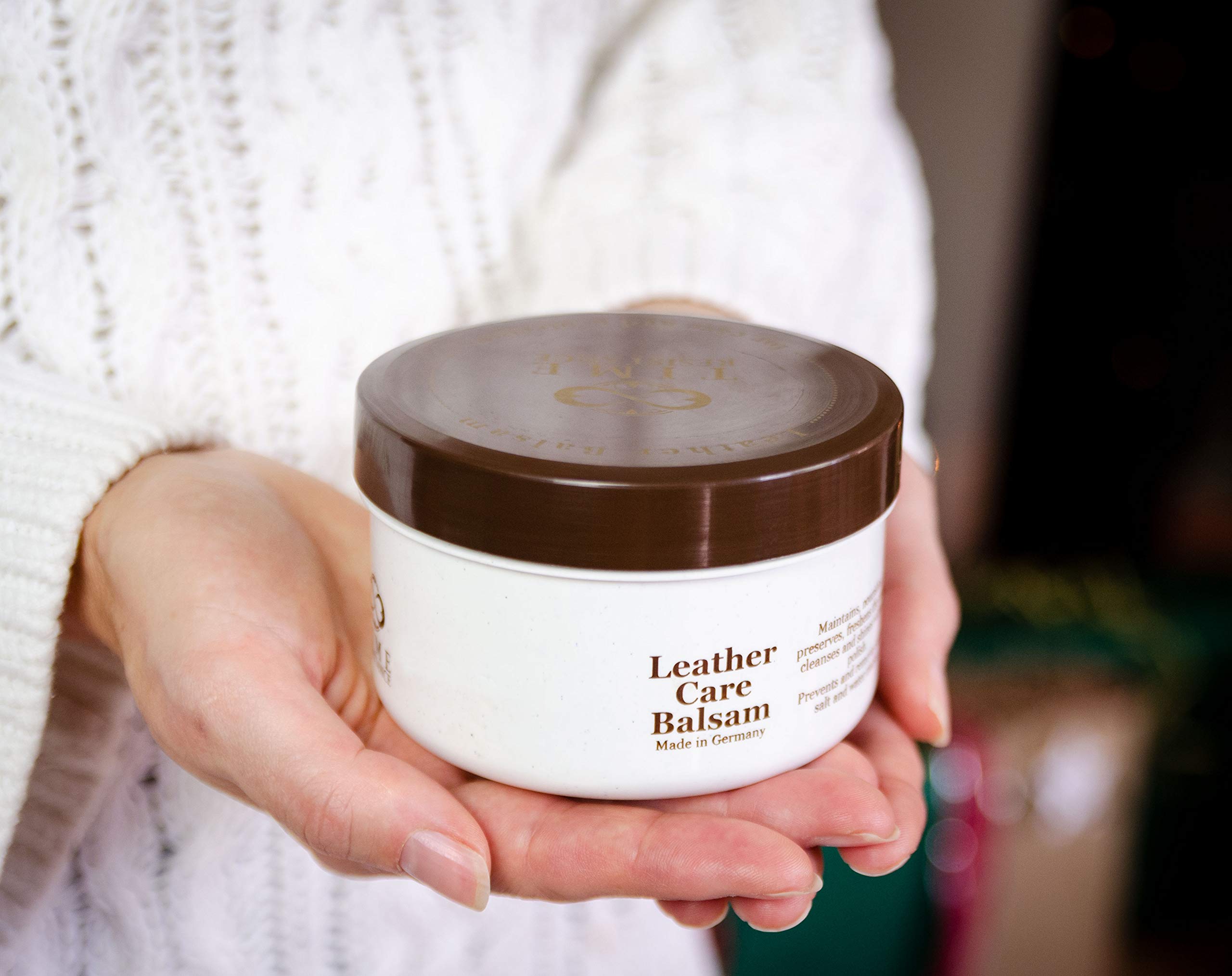 Time Resistance Leather Balsam for Shoes, Bags and Furniture Care and Protection 8.45 Oz (250ml)
