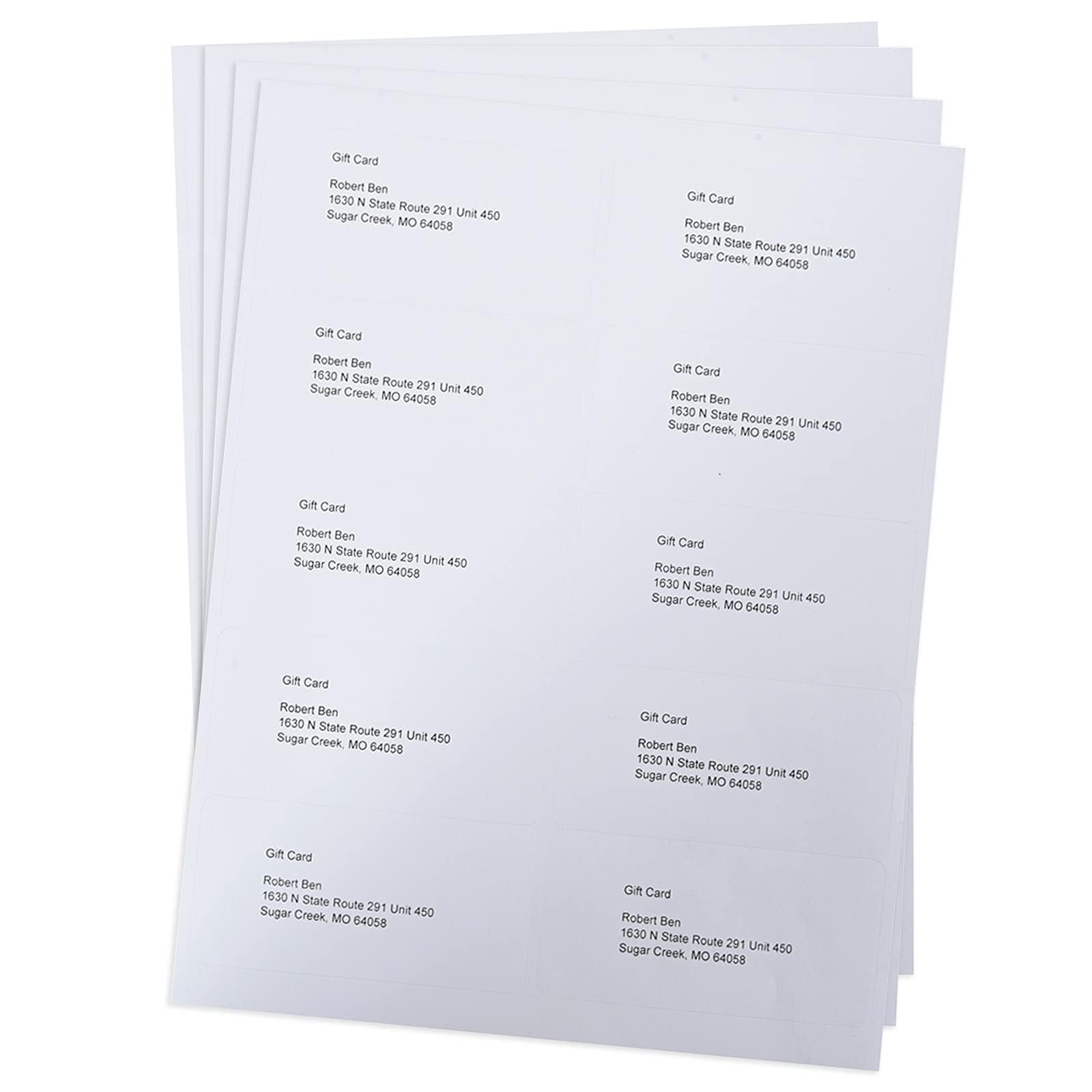 9527 Product 10 UP Sticker Labels,2x4 inches FBA Shipping Address Labels for Laser/Ink Jet Printer,Total 1000 Labels