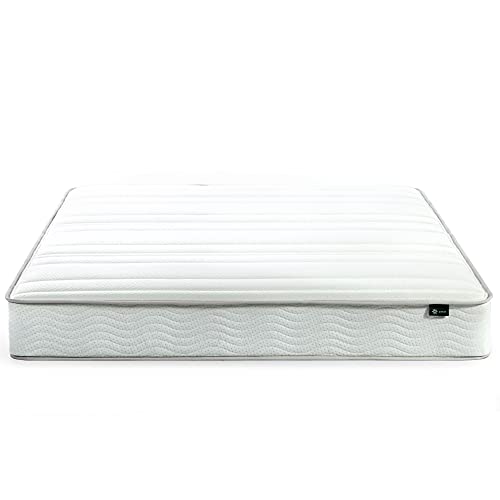 ZINUS 8 Inch Foam and Spring Mattress, Queen, CertiPUR-US Certified Foams, Mattress in A Box, White