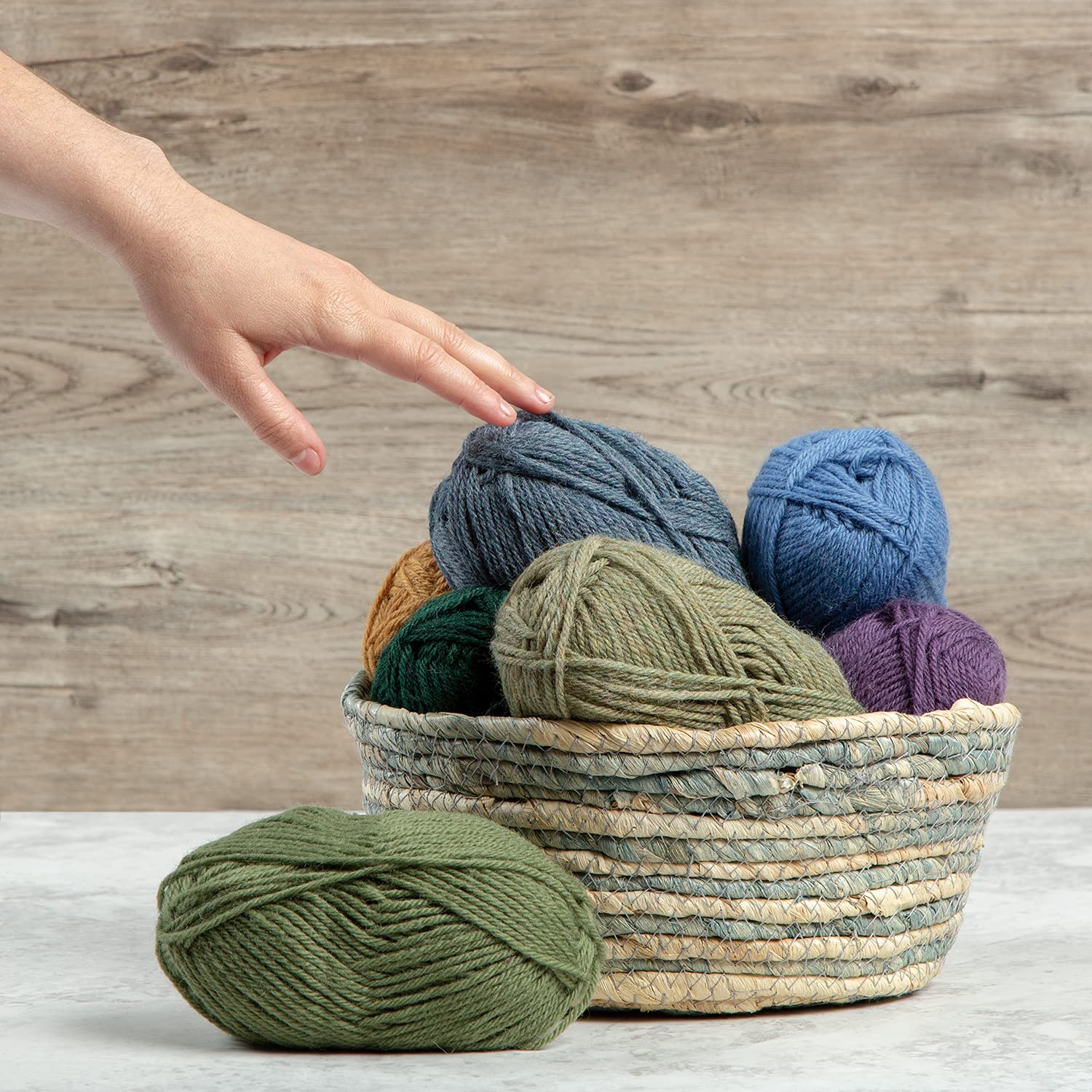 Knit Picks Wool of The Andes 100% Wool Worsted Weight Yarn Pack (10 Balls - Neutral)
