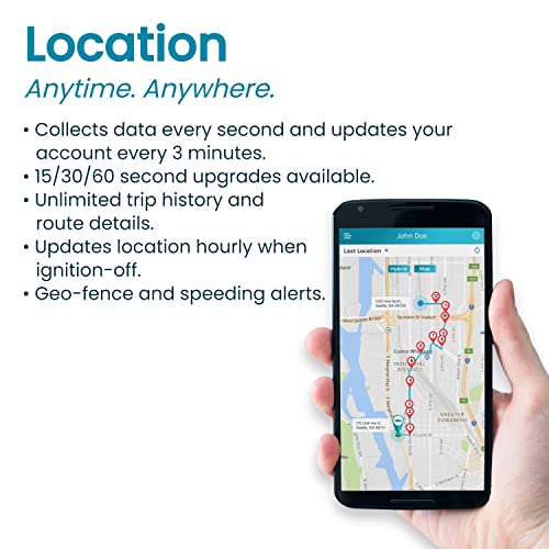 Vyncs - GPS Tracker for Vehicles, [No Monthly Fee], 4G LTE, Vehicle Location, Trip History, Driving Alerts, GeoFence, Fuel Economy, OBD Fault Codes, USA-Developed, Family or Fleets