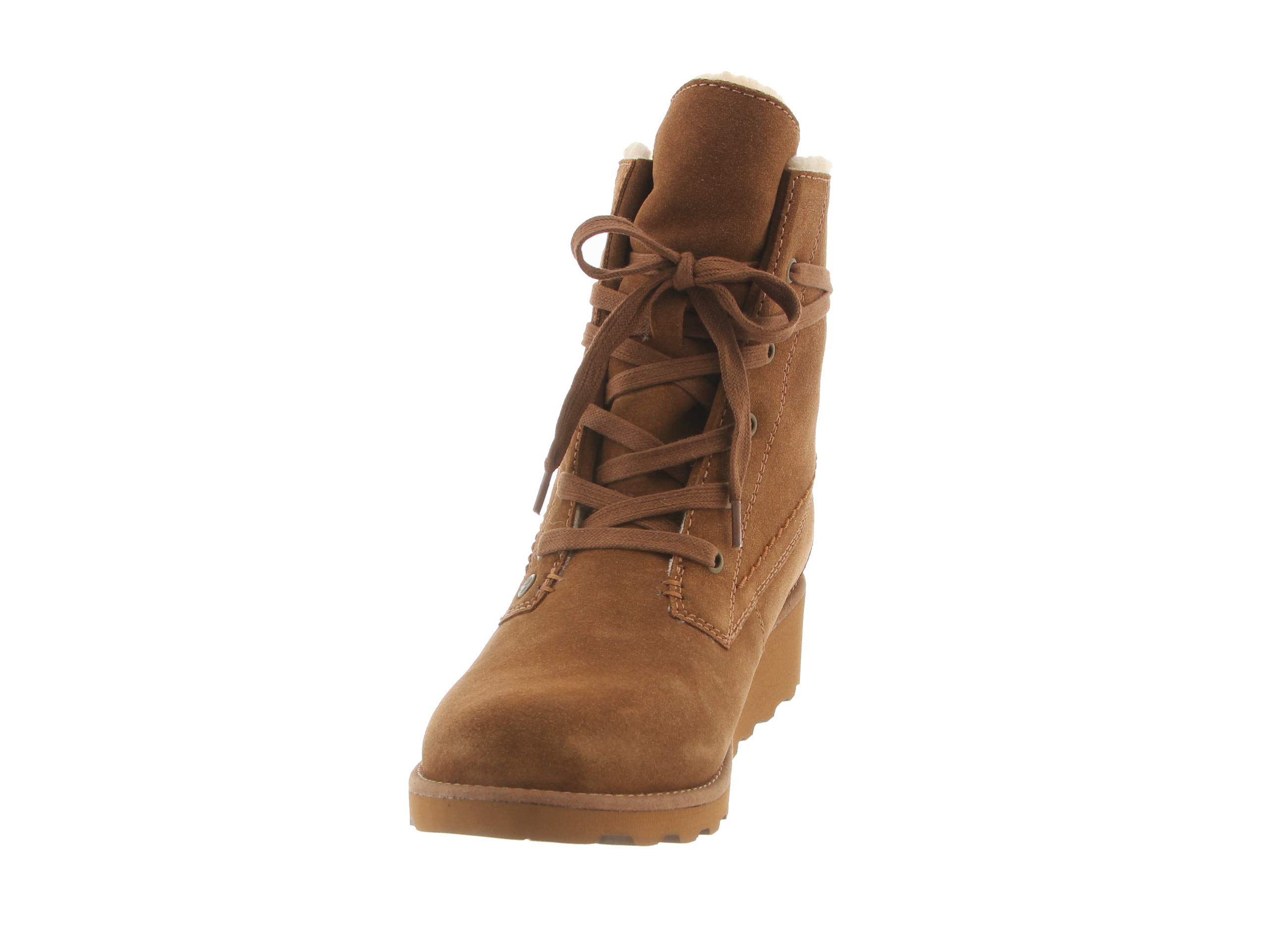 BEARPAW Women's Krista Hickory Size 10 | Women's Boot Classic Suede | Women's Slip On Boot | Comfortable Winter Boot