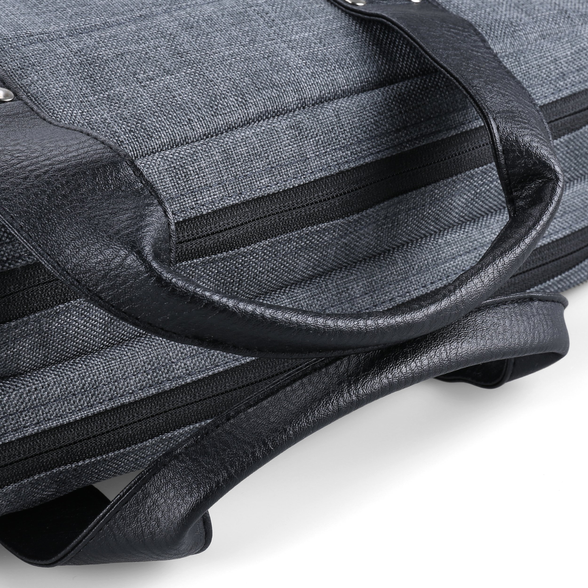 Compact Computer Case Business Shoulder Briefcase Crossbody Carrying Bag Tote Grey for Lenovo IdeaPad, ThinkPad, Y Series, Yoga, 100e Chromebook, 300e Chromebook