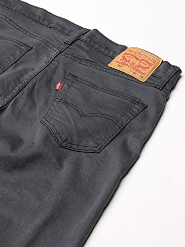 Levi's Men's 511 Slim Fit Jeans (Also Available in Big & Tall), Grey Black 3D-Stretch, 32W x 30L