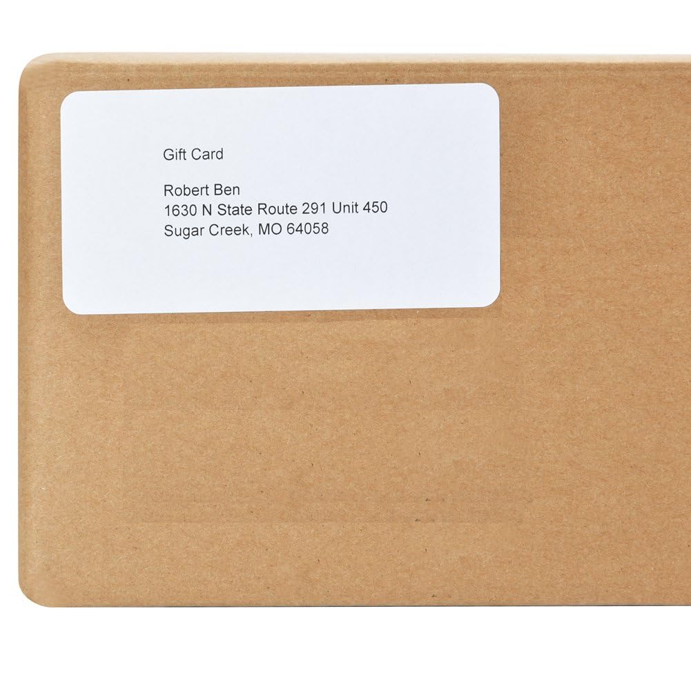 9527 Product 10 UP Sticker Labels,2x4 inches FBA Shipping Address Labels for Laser/Ink Jet Printer,Total 1000 Labels