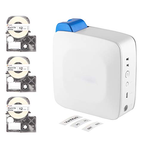 LIUYUNQI Label Printer Marker Thermal Transfer Printer Manual Cutting 6-14mm Label Width Support 8 Languages with 3 Rolls Paper (Color : D)