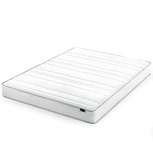 ZINUS 8 Inch Foam and Spring Mattress, Queen, CertiPUR-US Certified Foams, Mattress in A Box, White